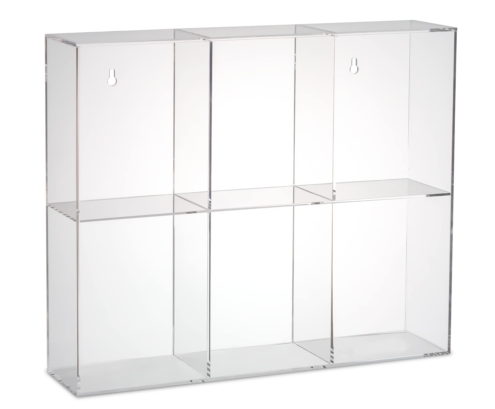 Acrylic Funko Pop Display Case - Fits 6 Regular Size Funko Pop Boxes, Even When in Soft Protectors [Compatible with YouTooz Vinyl Collectible Toy Figures] - Funko Pop Display Shelf