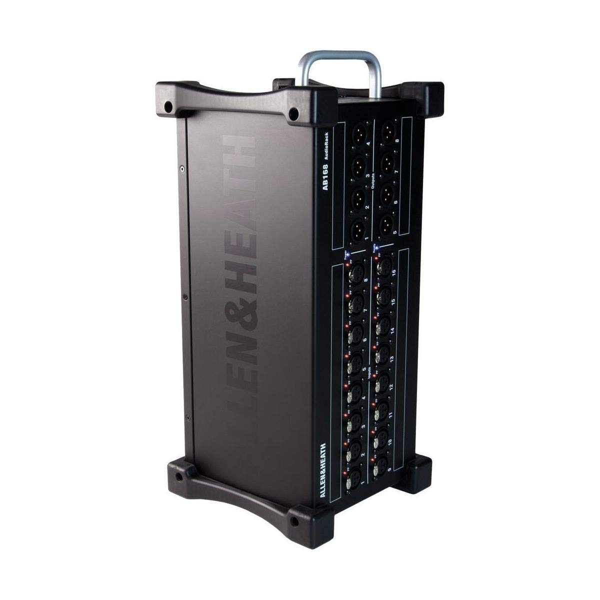 Allen & Heath AB168 Remote Audio Rack/Portable Stage Box for GLD and Qu Series, 16 XLR Input, 8 XLR Output (AH-AB-168)