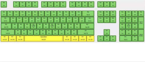 Custom keycaps 60 Percent Doubleshot PBT Keycaps Set OEM Profile for Cherry MX Switches Gaming Mechanical Keyboard,gk61,rk61,Ducky one 2 Mini keycaps (not Include Keyboard)