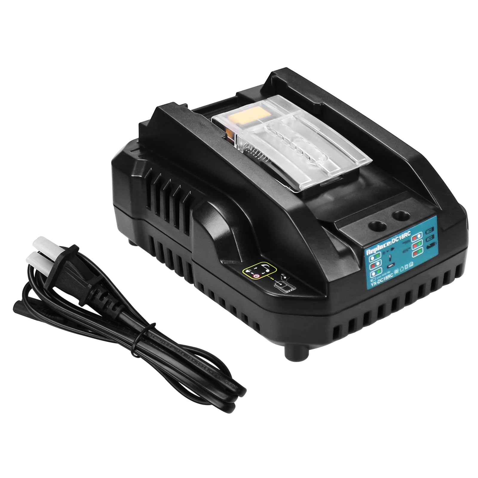 18V 6.0Ah BL1860B Replacement Battery and Charger Compatible with Makita 18V Battery Lithium BL1860 BL1860B BL1850 BL1845 BL1840 BL1830 BL1820 BL1815 LXT400 Power Tools Batteries