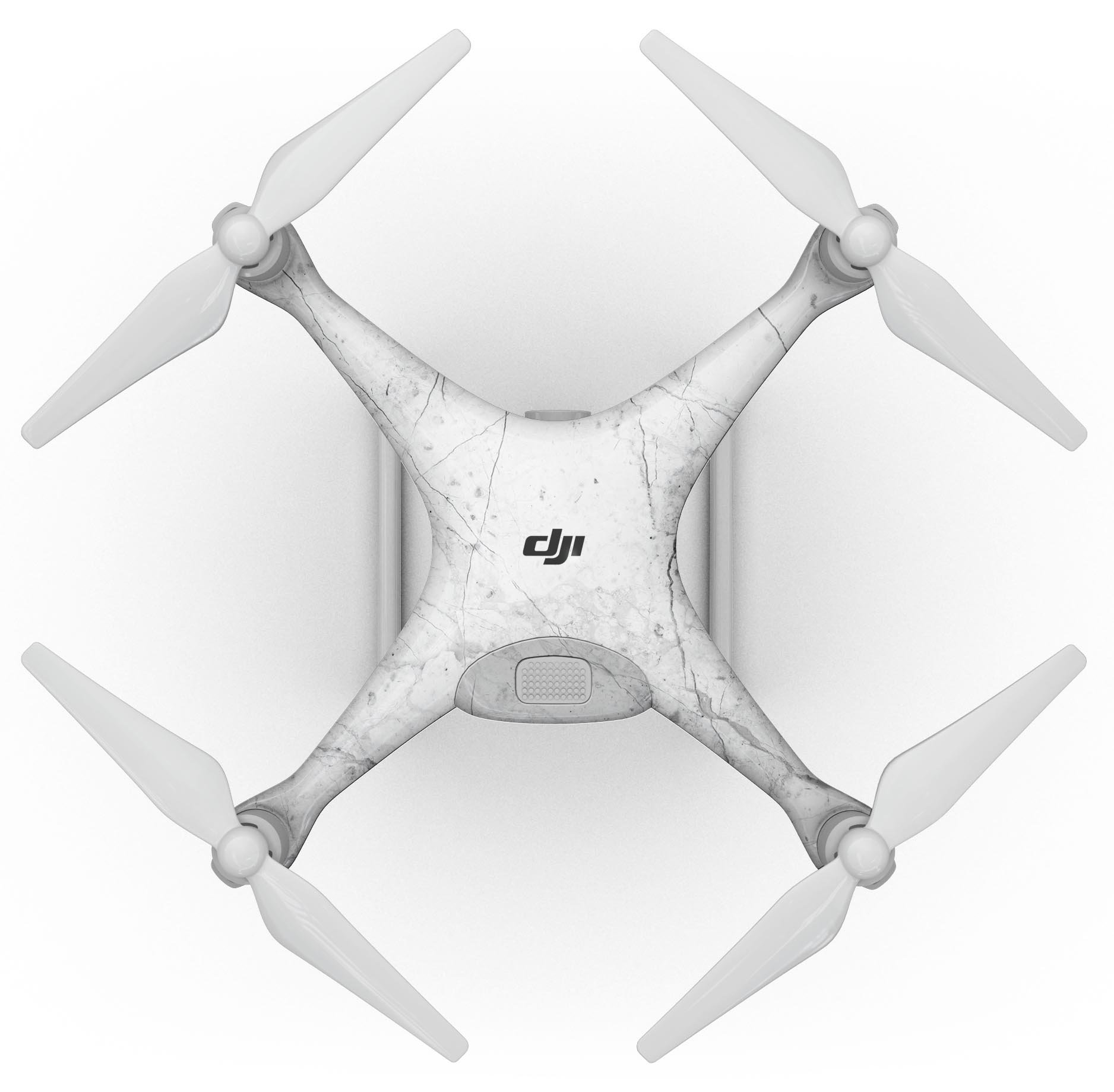 Design Skinz Design Skinz Cracked Marble Surface Full-Body Wrap Decal Skin-Kit Compatible with The Drone DJI Phantom 3/Phantom 3 Pro