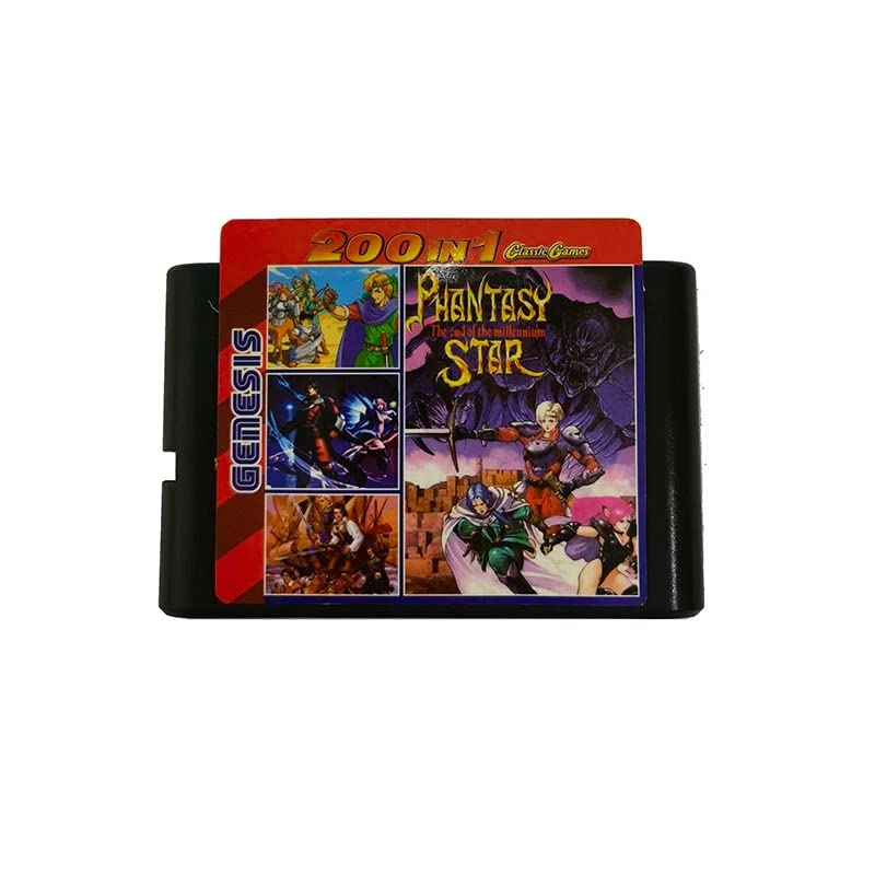 200 In 1 2G Memory Hack Collection With Battery Save For 16 Bit MD Game Card Sega Mega Drive Genesis (US)