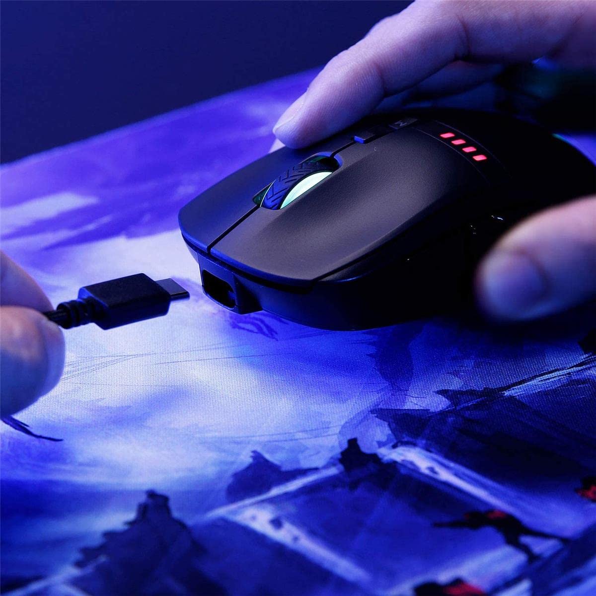 Acer Predator Cestus 350 Wireless Gaming Mouse: NVIDIA Reflex - Up to 16000 DPI - RGB Lighting - 8 Programmable Buttons - On-Board Memory - 5 Profile Settings - Pixart 3335 Sensor - Black