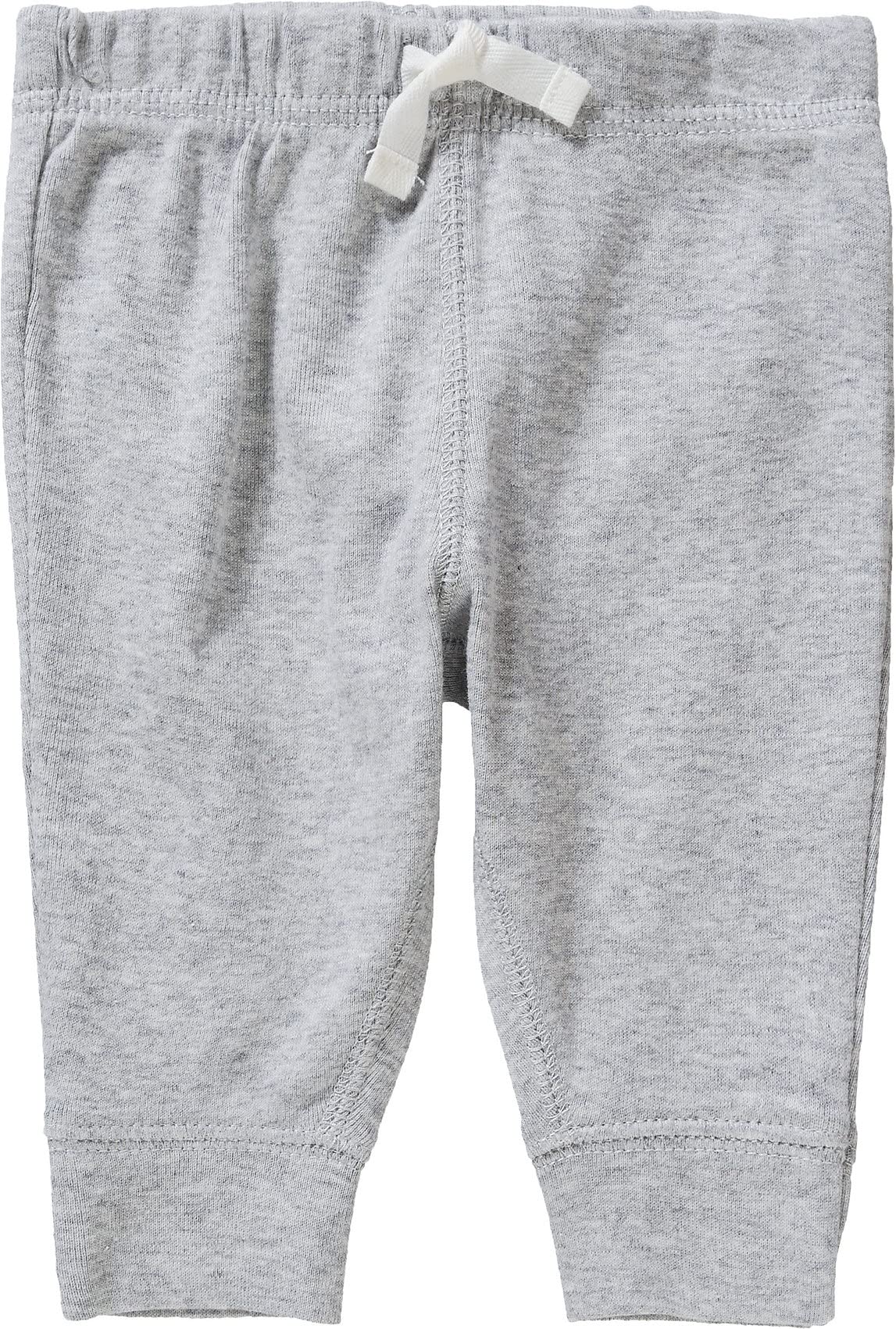 Carter's Baby Boys 2-Pack Pull-On Pants (Black/Heather, 12 Months)