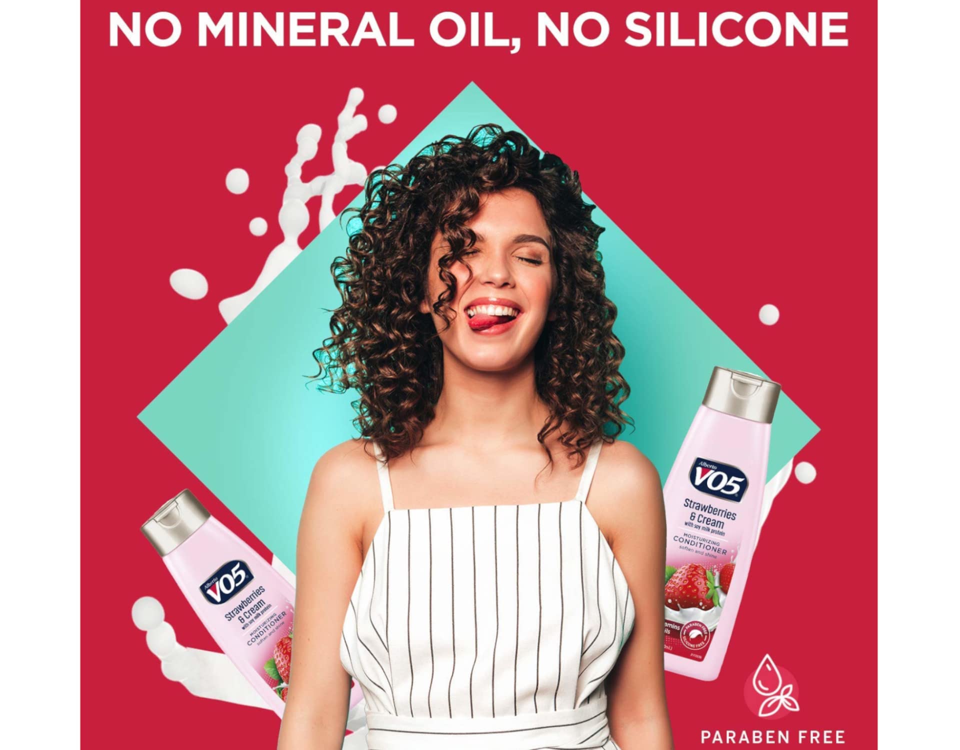 Alberto Vo5 Moisture Milks Strawberries and Cream Moisturizing Conditioner, 12.5 Fluid Ounce - 6 per case.