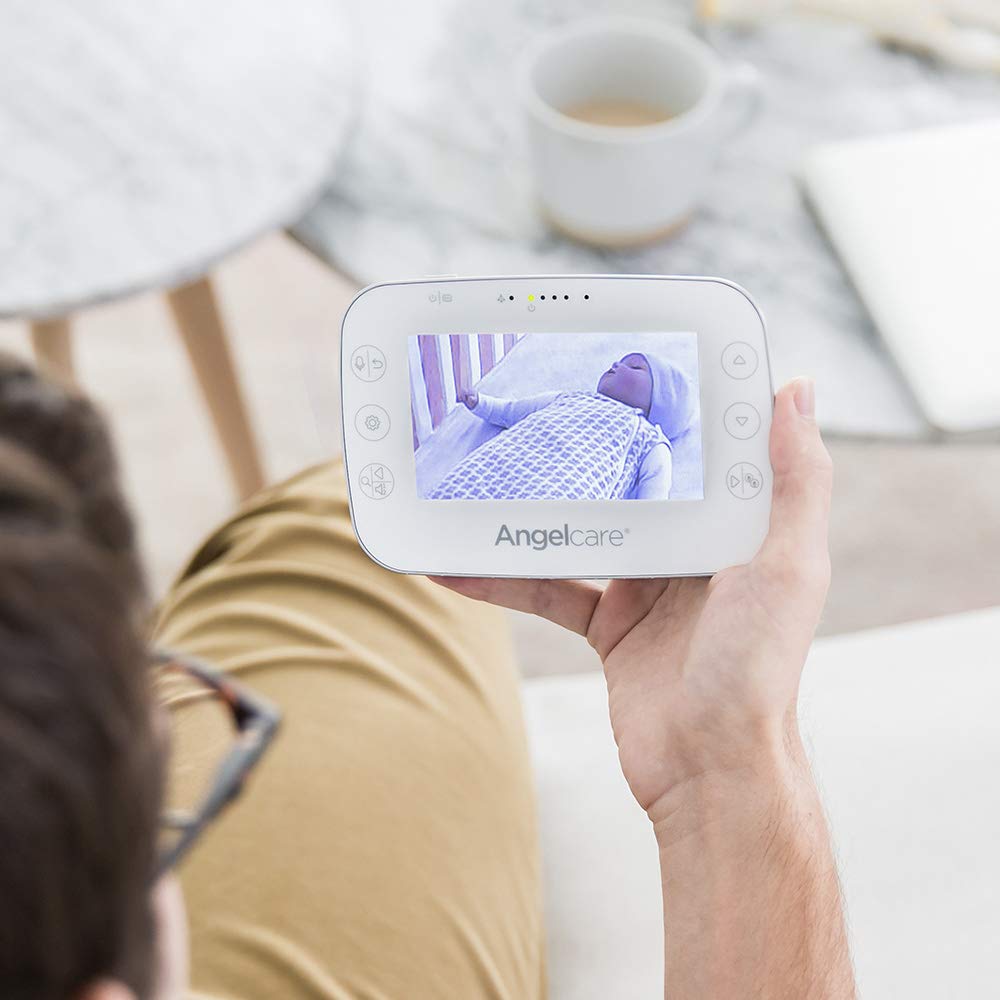 Angelcare 3-in-1 AC327 Baby Monitor, with Movements Tracking, 4.3’’ Video & Sound