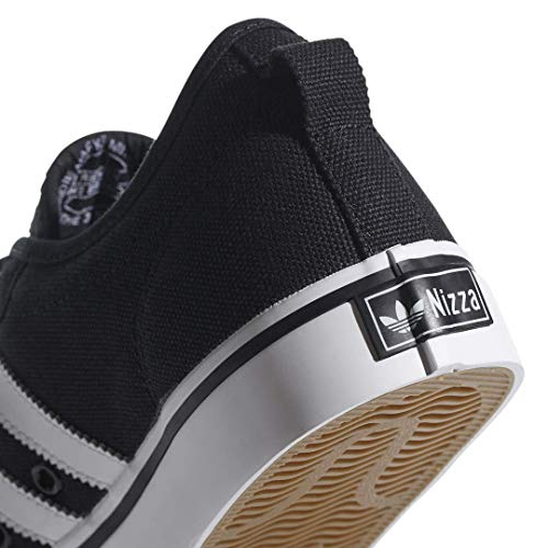 adidas Originals Men's Nizza Sneaker, Core Black/Cloud White/Cloud White, 11 M US
