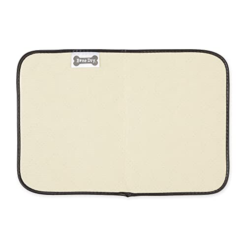 Bone Dry Machine Washable, Ultra Absorbent Pet Mat, 12x18, Gray Lattice