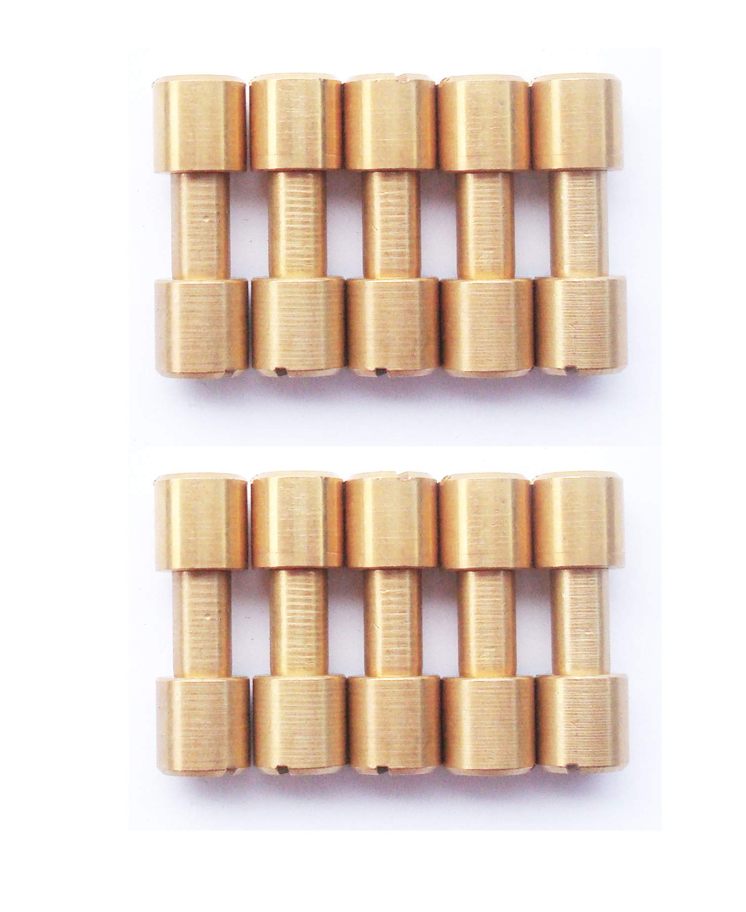 Brass Corby Bolts Fasteners, EDC Knives Maker Pivot Pin Rivets,DIY Knife Handle Studs Screws,Pack of 10 (8mm)