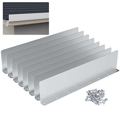4 Pcs Gutter Valley Splash Guard,Straight Rain Diverter Roofing Gutter Guards,Rain Drip Gutter Guard for House Shingle Roofs Corner (4)