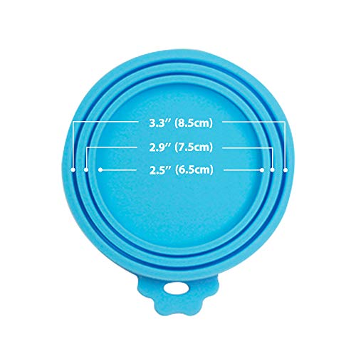 Yobbai 6 pack Pet Food Can Lids, Food Safe BPA Free & Dishwasher Safe, Can Covers Most Standard Size Dog and Cat Can Tops