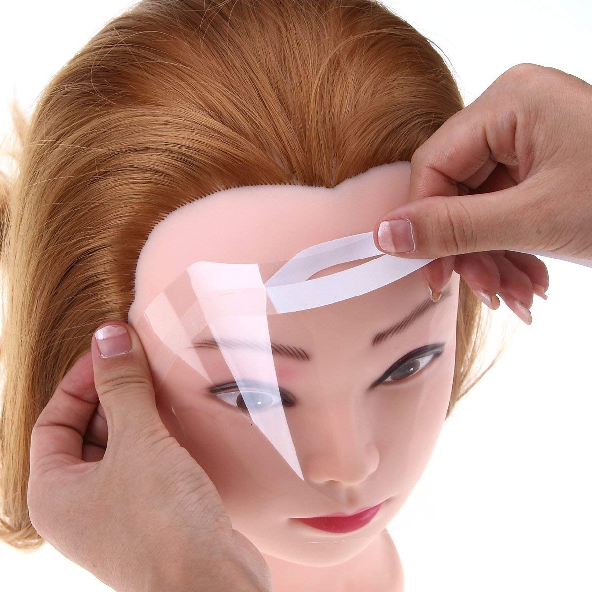 LWBTOSEE Clear Disposable Face Shield, for Shower Haircut Hairspray and Eyelash Extensions Eye Eyebrow Eyelid Surgery Aftercare (100 PCS)