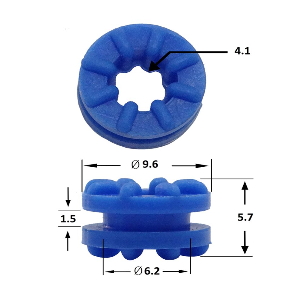 Akust Rubber Anti-Vibration Grommet Ring with #6-32 Screw (16PCS, Blue)