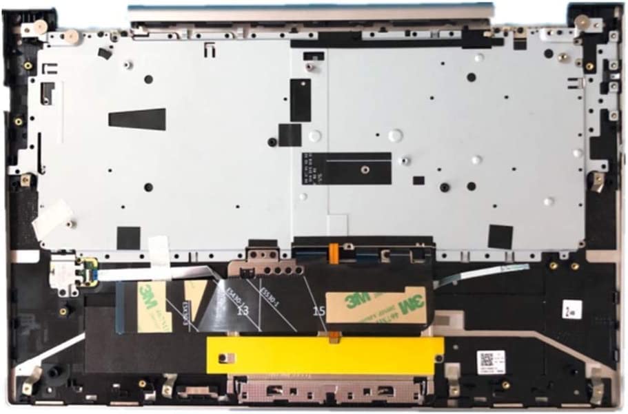 Replacement for Lenovo Yoga C740-14 C740-14IML Laptop Upper Case Palmrest Keyboard Touchpad Assembly Part 5CB0U43990 Top Cover Sliver