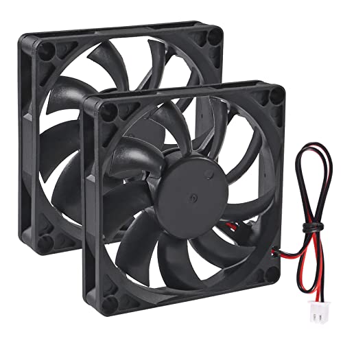 2PCS DC Coolng Fan 80x80x15mm 80mm 24V Dual Ball Bearing Brushless Case Cooler Fans for 3D Printer PC CPU Computer Case Fan Cooler