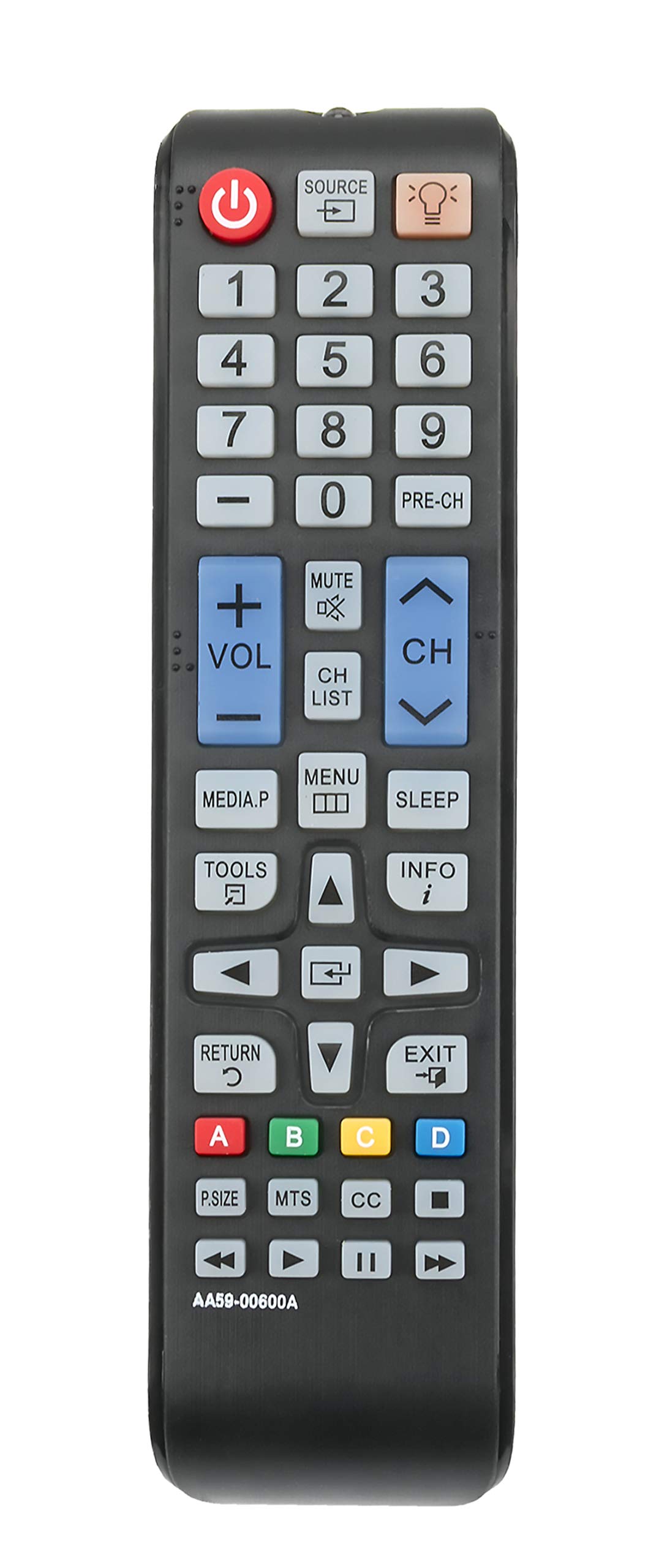 AA59-00600A Replaced Remote Control Compatible with Samsung TV T22B350ND UN26EH4000 UN26EH4000F UN29F4000 UN32EH4000 UN32EH4050F UN32EH5000 T24B350ND LT22B350ND/ZA LT24B350 LT24B350ND/ZA LT24B350NDZA