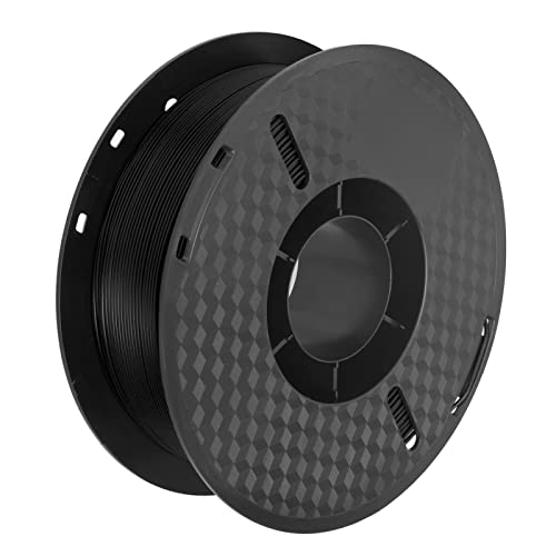 3D Printer Consumable, 1kg PLA Filament Smokeless Anti Clogging for Printing(Black)