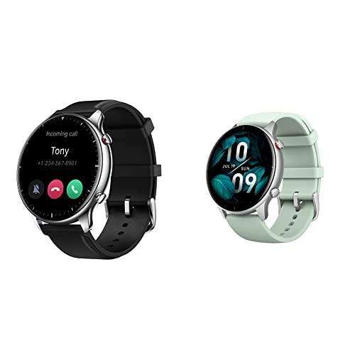 Amazfit GTR 2 Smart Watch for Android iPhone, Bluetooth Call & GTR 2e Smartwatch for Men Women with Alexa & GPS, Fitness Tracker with 90 Sports Modes, 24 Day Battery Life, Green