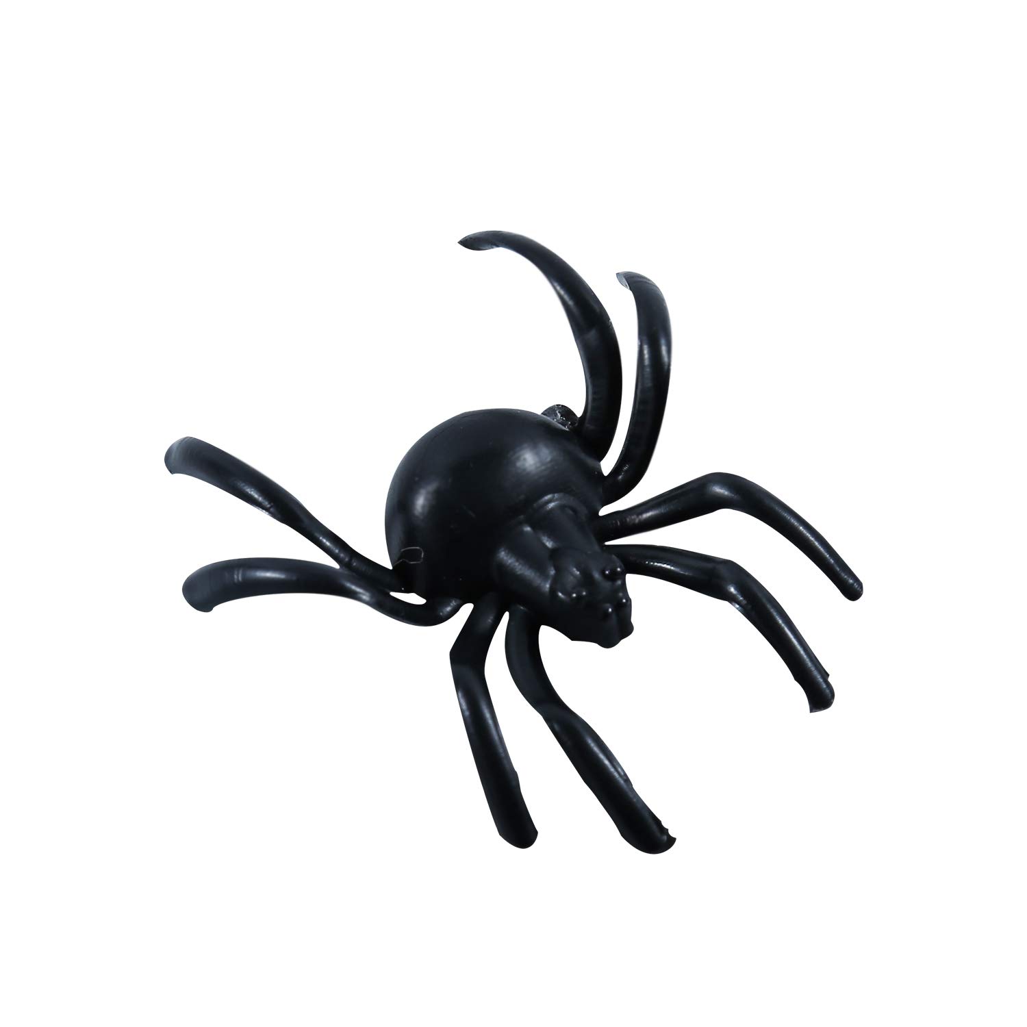 YUNGCHI 60 Halloween Plastic Spiders, Halloween Fake Spiders, Nightmare Before Christmas Halloween Decorations, Pumpkin Box,Set of 60