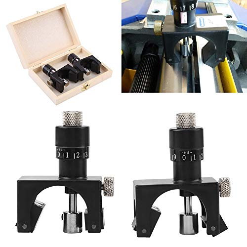2Pcs Magnetic Planer Blade Setting Jig,Adjustable Planer Jointer Knife Blade,Gauge Setter Jointer Planer Knife Setting Woodworking Tool with Wood Box,Simple Set up,Dia 3 to 5 Inch