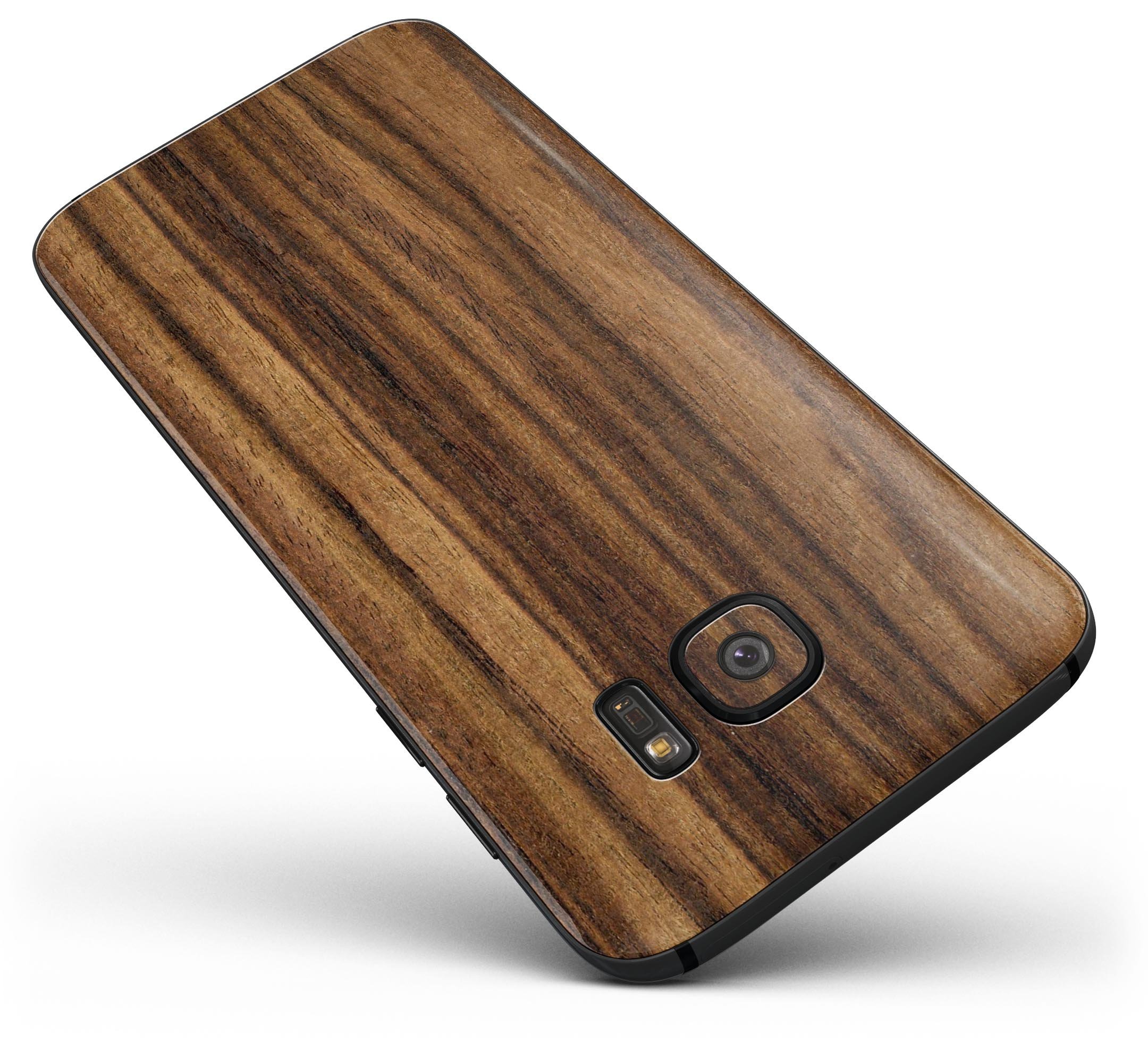 Design Skinz Design Skinz Bright Ebony Woodgrain Full-Body Wrap Decal Skin-Kit for The Galaxy S8 Plus