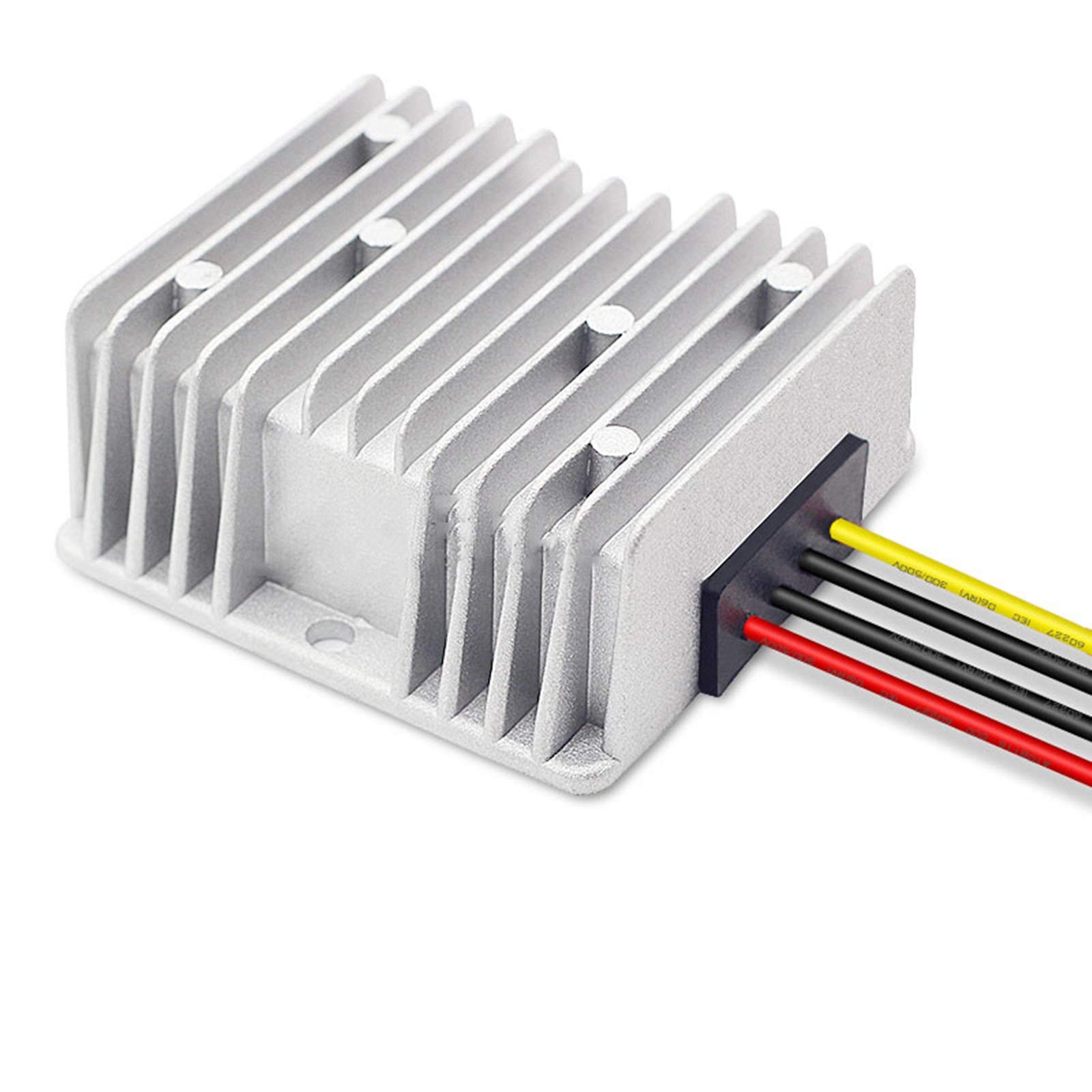 DC Buck Converter 10A Golf Cart Voltage Reducer 72 Volt to 12 Volt 120 Watt DC-DC Converter Step Down Voltage Regulator for Golf Cart Auto Car Truck Vehicle Boat Solar System LED Display Fan