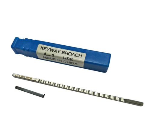 3mm A Push-Type Keyway Broach Cutter HSS Metric Size CNC Machine Cutting Tool