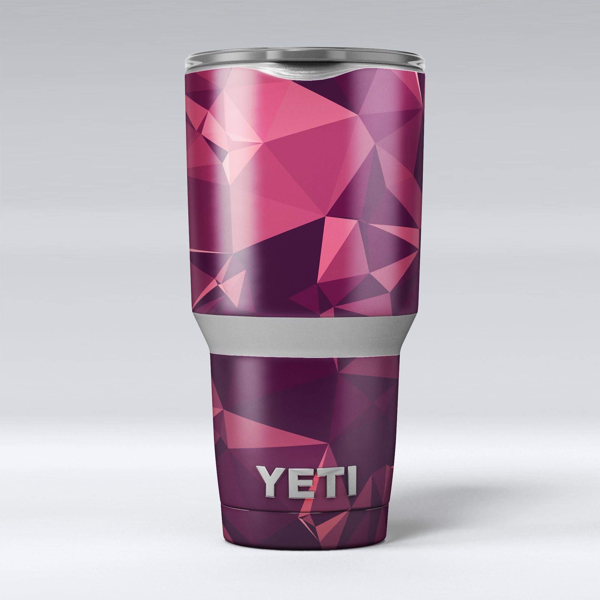 Design Skinz Dark Geometric V15 - Skin Decal Vinyl Wrap Kit Compatible with The Yeti Rambler Cooler Tumbler Cups