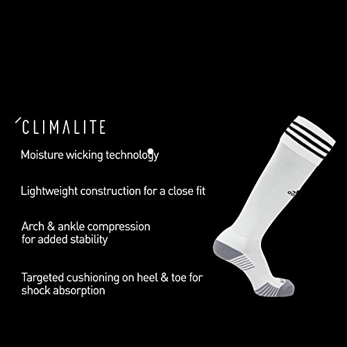 adidas Unisex Copa Zone Cushion III Soccer Socks (1-Pair) , Power Red/ White , Medium