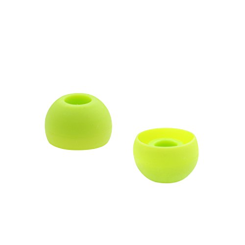 ALXCD Ear Tips for Powerbeats 2 Wireless Headphone, SML 3 Sizes 3 Pair Silicone Replacement Earbud Tips & 1 Pair Double Flange Ear Tip Cushion, Fit for Powerbeats2 Wireless Pb2[4 Pair](Green)