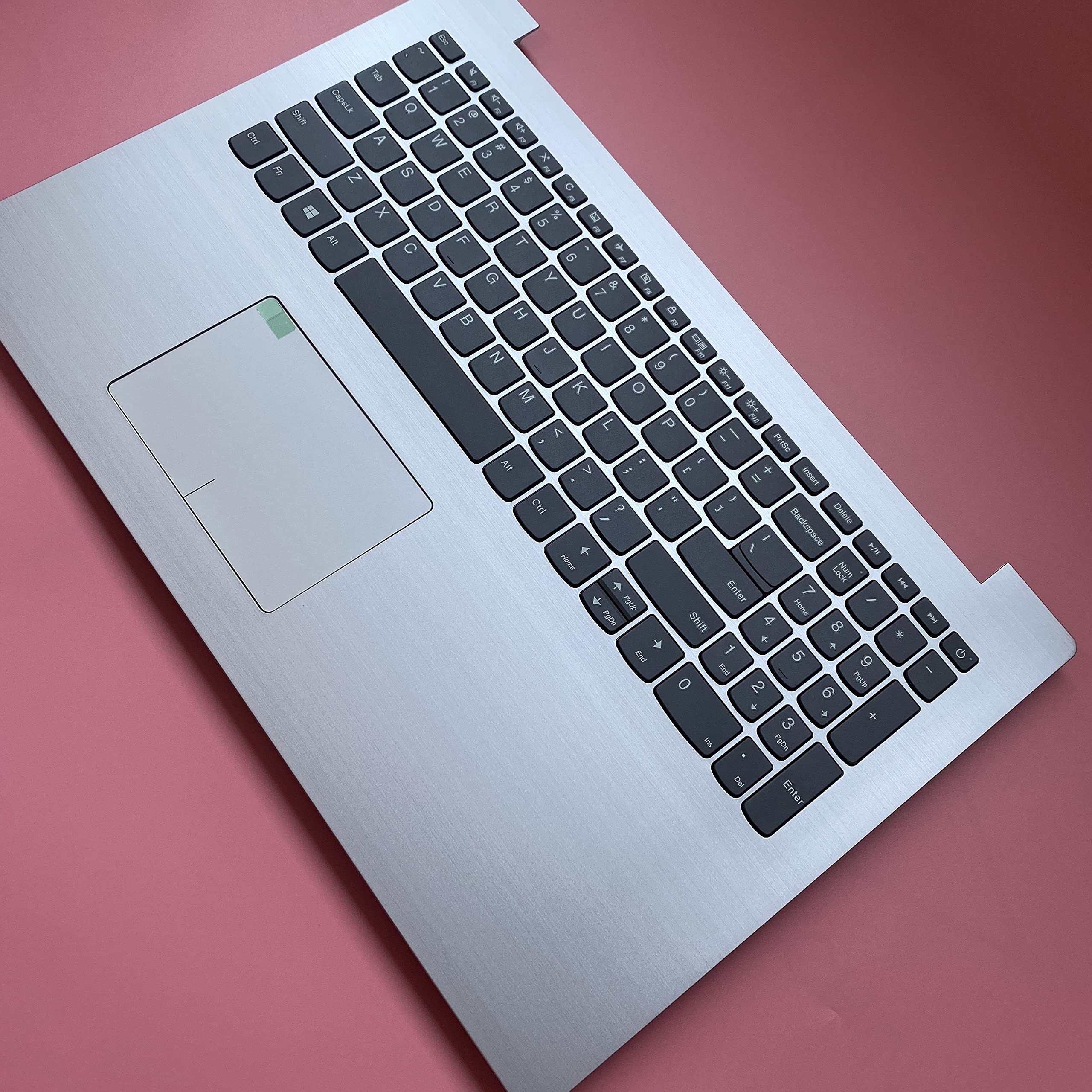 Replacement for Lenovo IdeaPad 320-15 320-15IKB 330-15AST 80xs0024us Laptop Upper Case Palmrest Keyboard Touchpad Assembly Part 5CB0N86311 SN20M63090 Top Cover Sliver