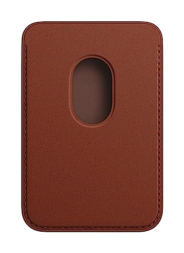 Apple Leather Wallet with MagSafe (for iPhone) - Now with Find My Support - Umber 