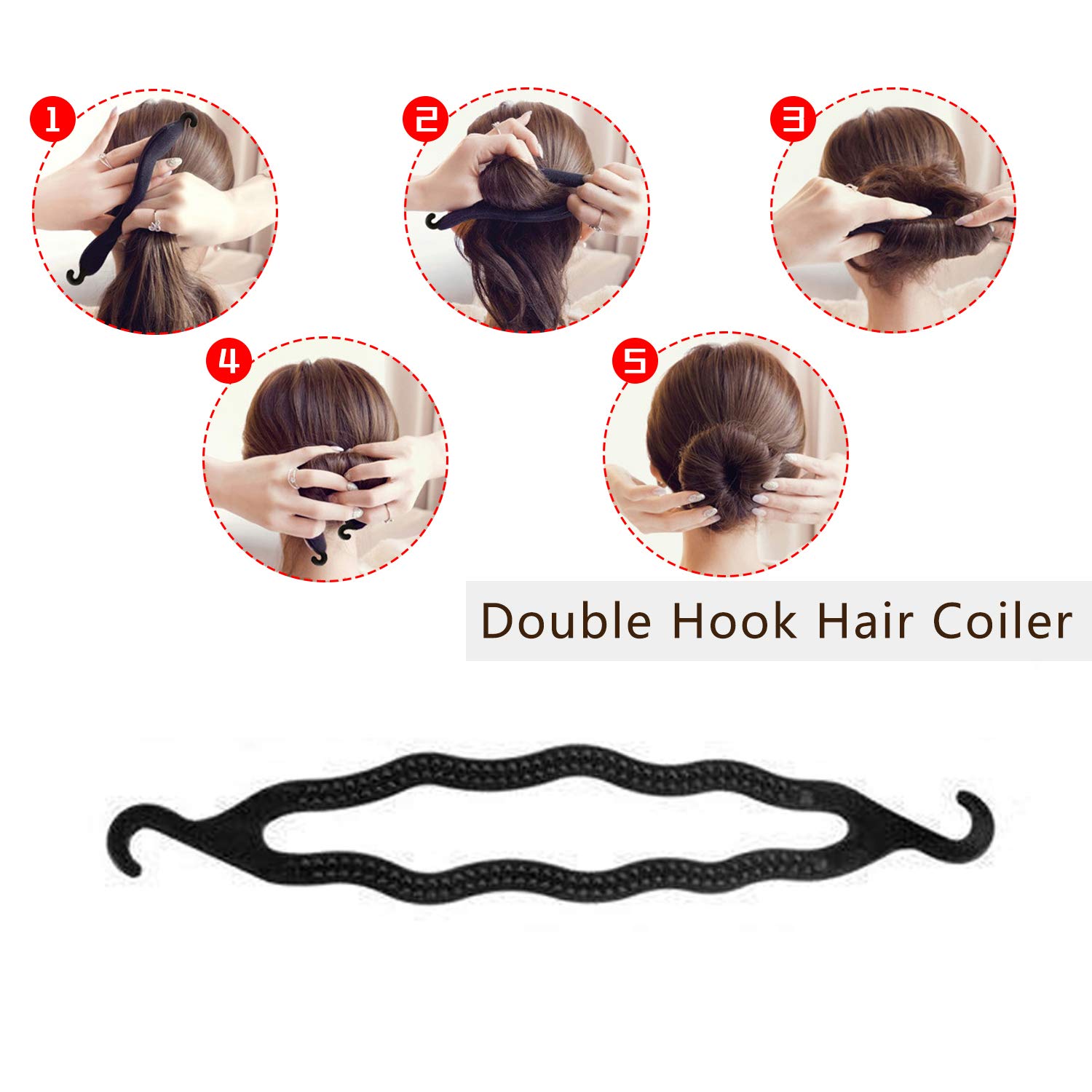 OBSCYON 27Pcs Hair Styling Set, Hair Design Styling Tools, DIY Hair Accessories Hair Modelling Tool Kit Magic Fast Spiral Hair Braid Braiding Tool for Women and Girls