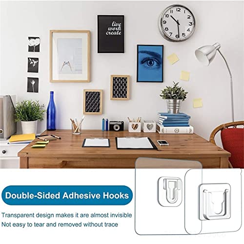 5pcs Double-Sided Adhesive Wall Hook on Hangers Stickers Hooks Wall Mount Self Adhesive Hook in The Bathroom for