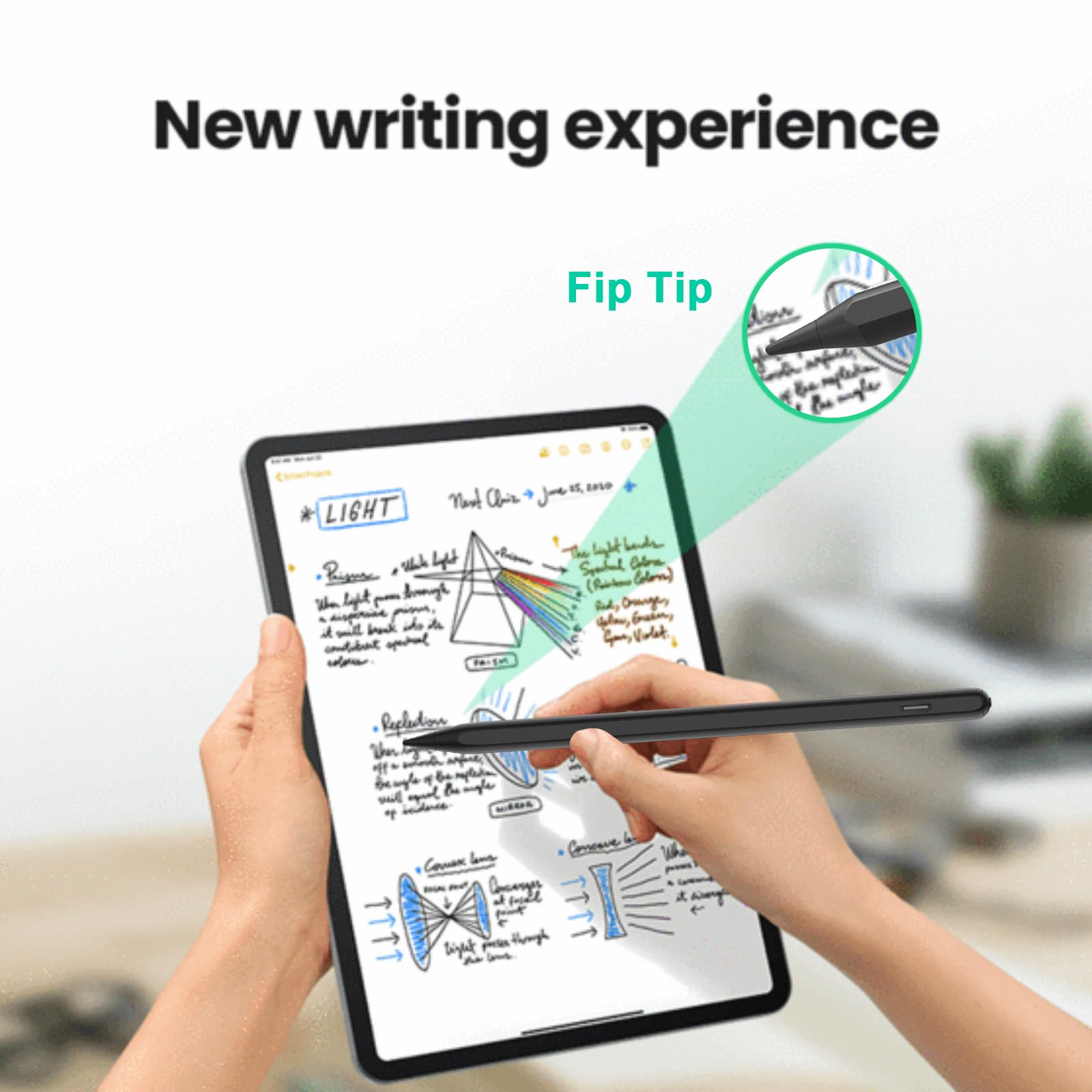 Stylus Pen for Apple iPad Pro 2024 13/12.9/11-inch, iPad Air M2 2024 for 13/11-inch, iPad Pro Pencil 3/4/5/6th Generation, iPad 10th-6th Gen, Compatible (2018-2024) with Fast Charging & Palm Rejection