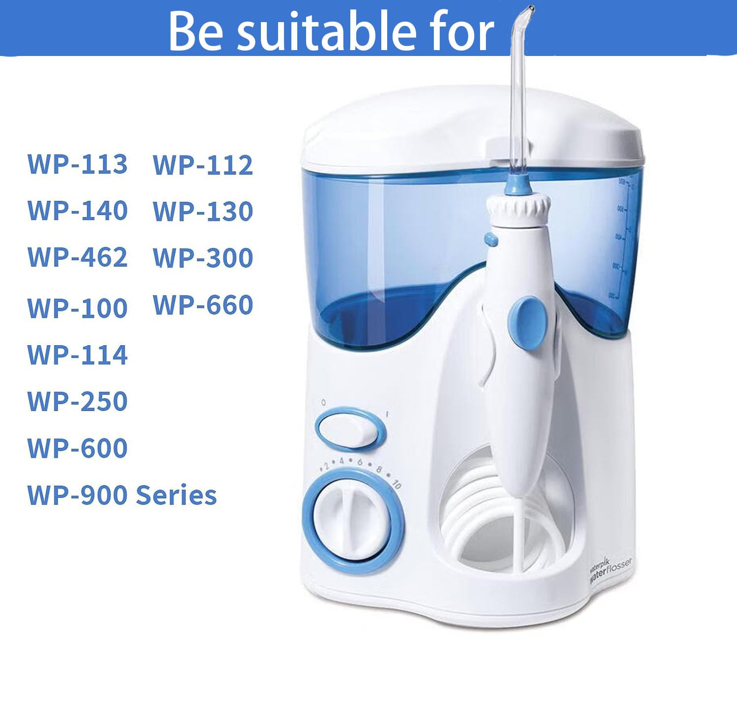 Replacement Hose and Handle Parts for Waterpik Aquarius Water Flosser (WP-100 WP-140 WP-150 WP-900 Series) Oral Hygiene Accessories Water Hose Plastic Handle Compatible
