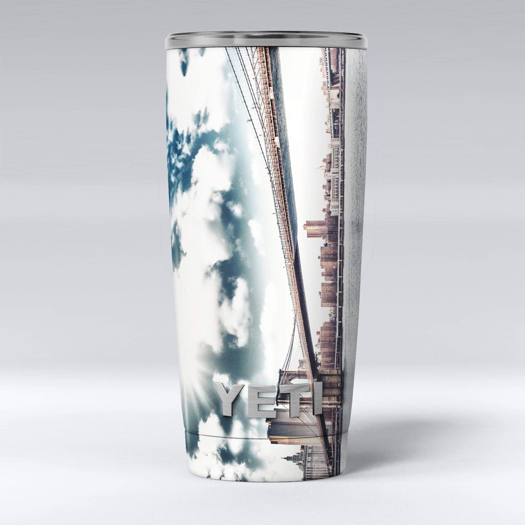 Design Skinz Overlook NYC Loop - Skin Decal Vinyl Wrap Kit Compatible with The Yeti Rambler Cooler Tumbler Cups