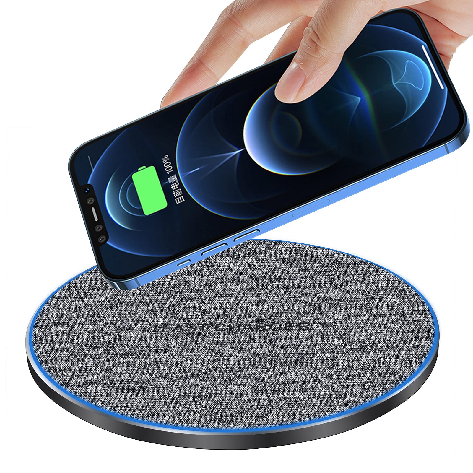 Fast Wireless Charger,20W Max Wireless Charging Pad Compatible with iPhone 16/15/14/13/12/SE/11/11 Pro/XS Max/XR,AirPods;FDGAO Wireless Charge Mat for Samsung Galaxy S24/S23/S22/Note,Pixel/LG