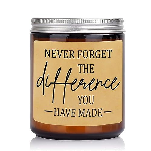 Afterprints Scented Candles Gifts for Women Men- Retirement/Farewell/Graduation/Thank You/Leaving Gifts for Coworker Teacher Boss Best Friend