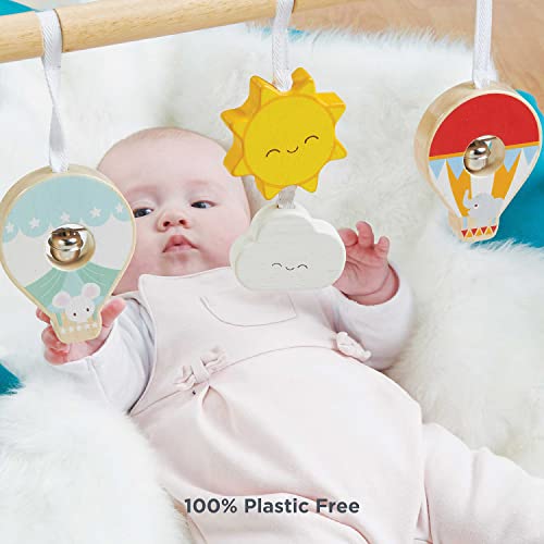 Hot Air Balloon Baby Gym Premium Wooden Toys for Kids Ages 2 Months & Up