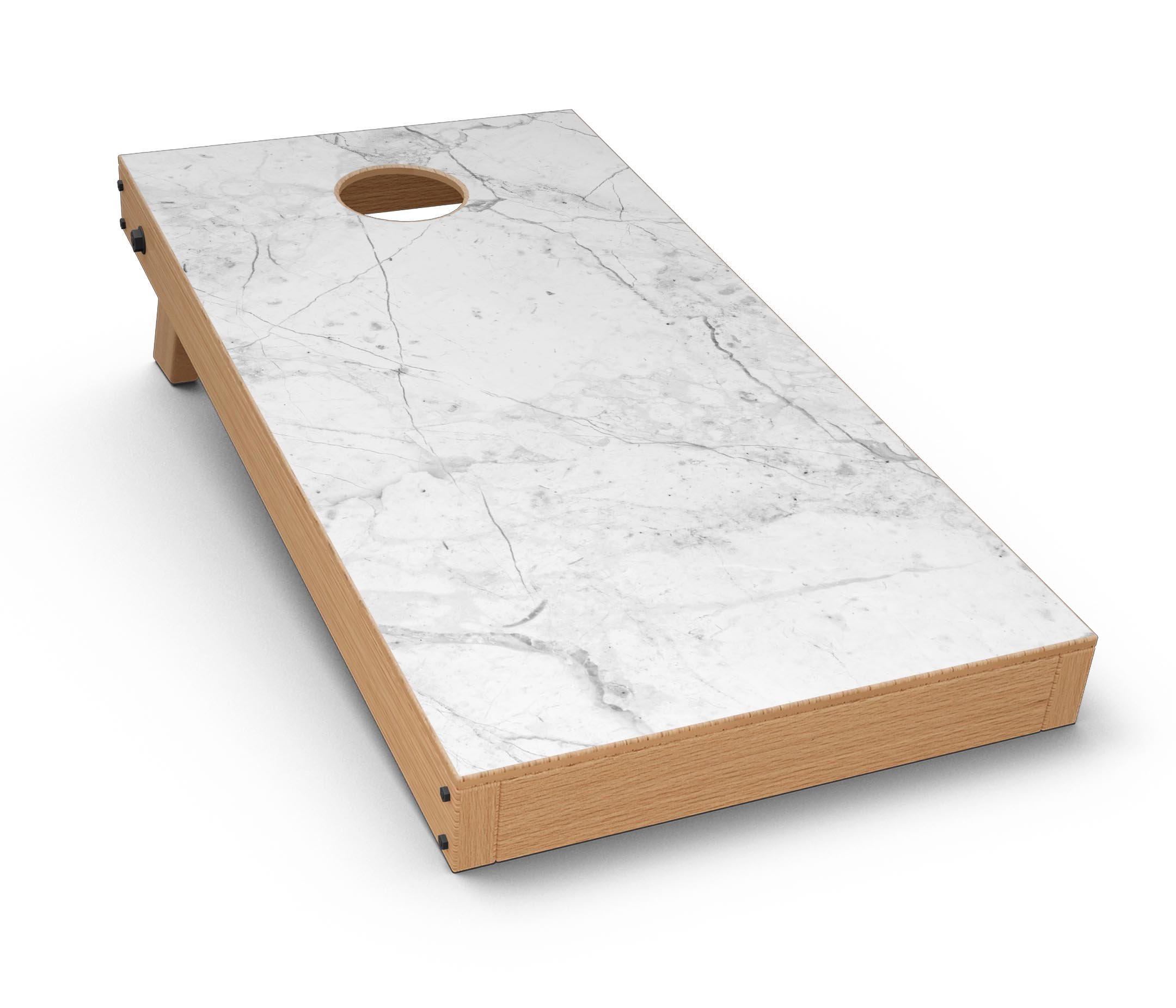 Design Skinz Marble Skin Set for Cornhole (Skin Only) - Cracked Marble Surface