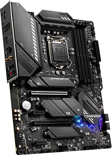 MSI MAG Z590 TOMAHAWK WIFI Gaming Motherboard (ATX, 11th/10th Gen Intel Core, LGA 1200 Socket, DDR4, PCIe 4, CFX, M.2 Slots, USB 3.2 Gen 2, Wi-Fi 6E, DP/HDMI, Mystic Light RGB)
