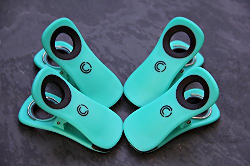 Beach Towel Clips for Pool Chairs, Beach Chairs and Cruise Ship are Vacation Essentials - 3β No Rust Stainless Steel, Premium Durability and Unmatched Quality Keeps Towel From Blowing Away (Turquoise)