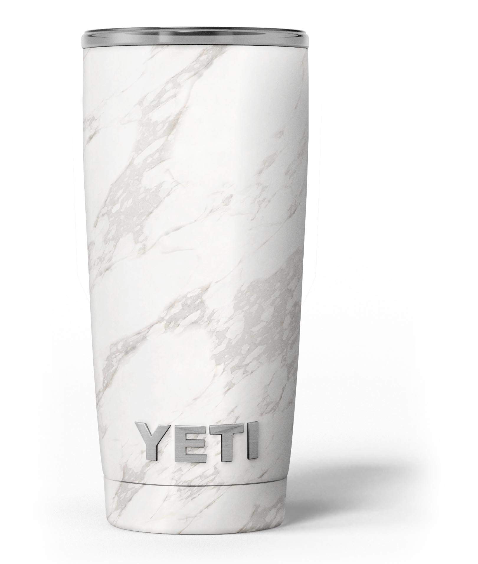 Design Skinz Marble Surface V3 - Skin Decal Vinyl Wrap Kit Compatible with The Yeti Rambler Cooler Tumbler Cups