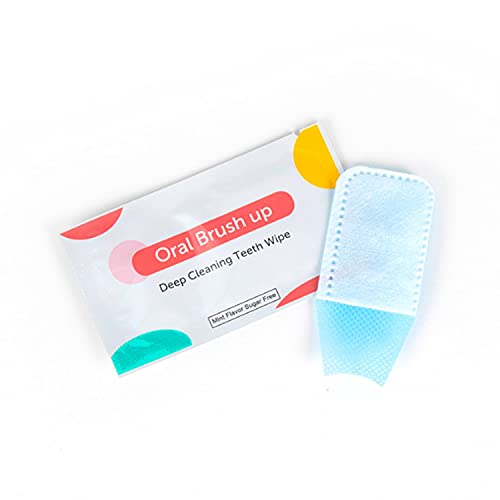 Serlife Disposable Finger Cleaning Teeth Wipes Soft Gauze Infant Finger Clean Oral Toothbrush Whitening Wipe (100Pcs)