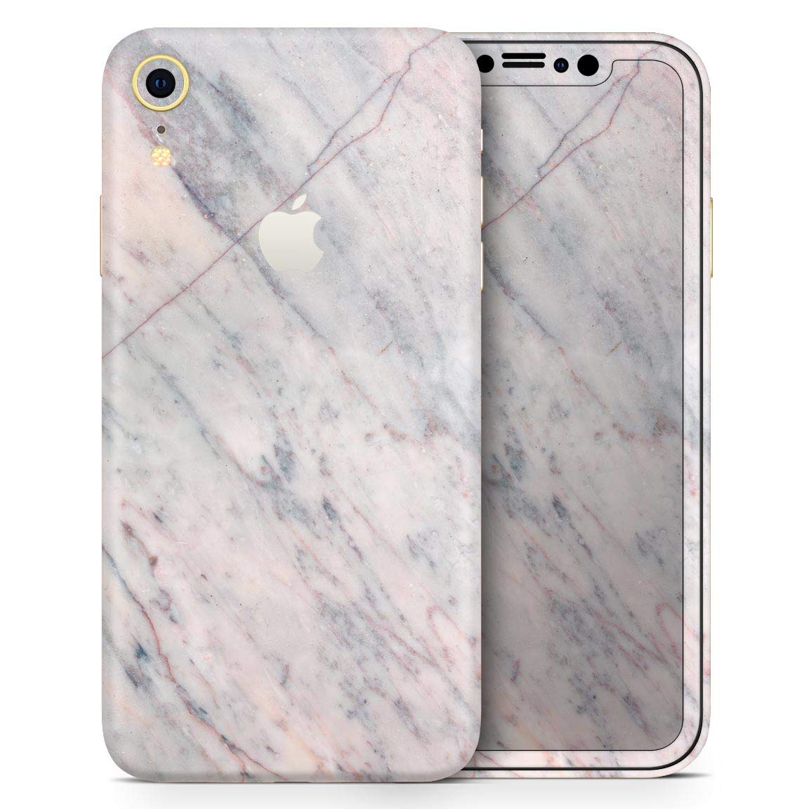 Design Skinz Slate Marble Surface V12 Protective Vinyl Decal Wrap Skin Cover Compatible with The Apple iPhone XR (Screen Trim & Back Glass Skin)