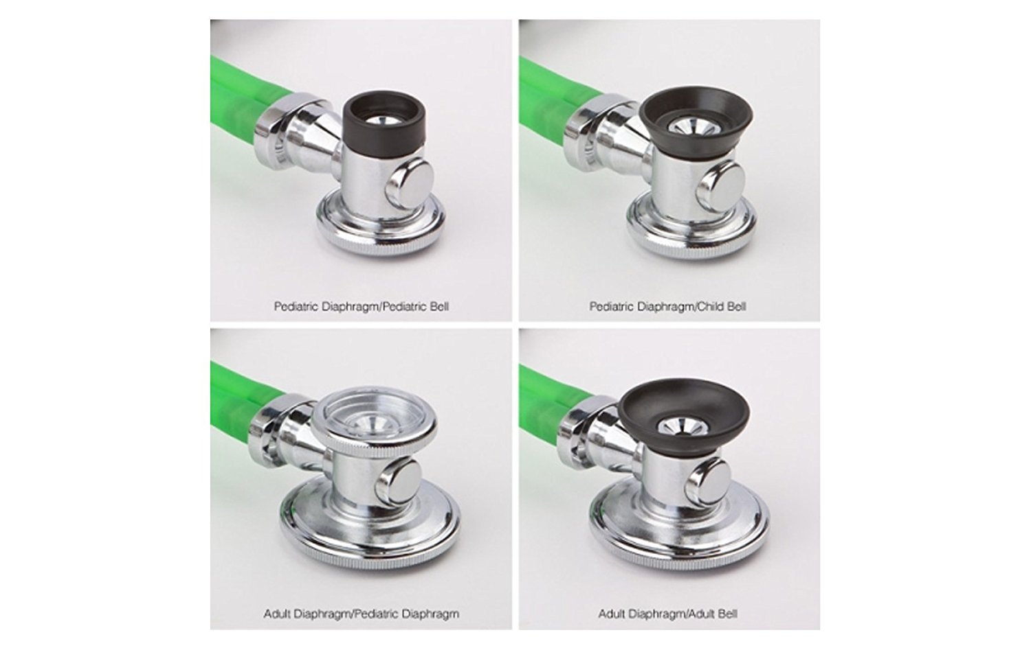 ADC Adscope 641 Sprague Stethoscope with 5 Interchangeable Chestpiece Options, 30 inch Length, Light Blue