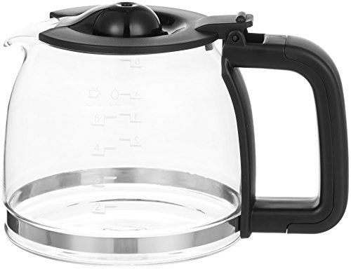 Amazon Basics 5-Cup Drip Coffeemaker with Glass Carafe and Reusable Filter, Black