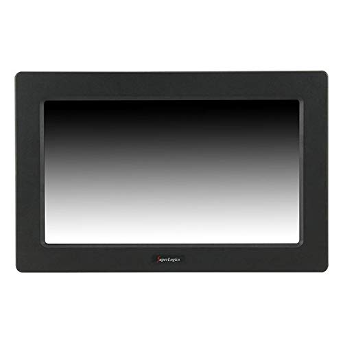 SuperLogics 15.6" LED Monitor with 5-Wire Resistive Touch Screen - 1920 x 1080 Resolution, 250 NITS Brightness, IP65 / NEMA4 Front Panel, Black