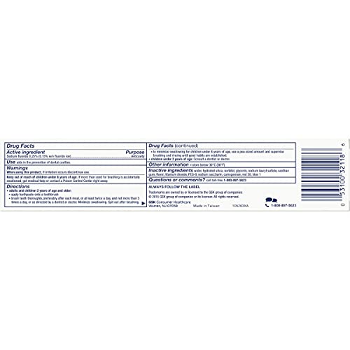 Aquafresh Cavity Protection Tube Cool Mint, 5.6 Ounce Pack of 3